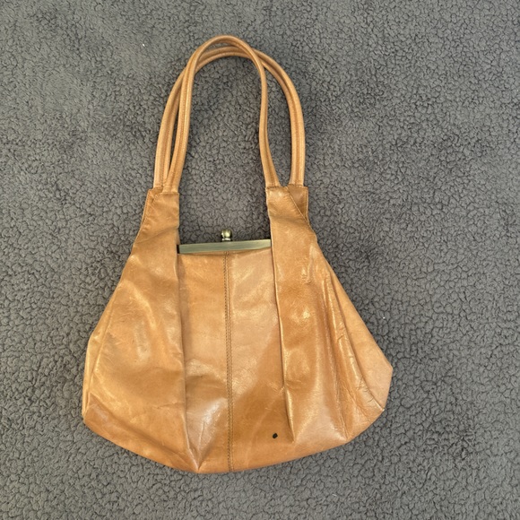 HOBO | Bags | Vintage Hobo International Brown Leather Bag Purse 8s 90s ...